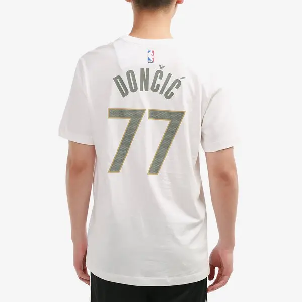Nike X Nba Crossover Dallas Mavericks Doncic No. 77 T-shirt 'white - Multi-color