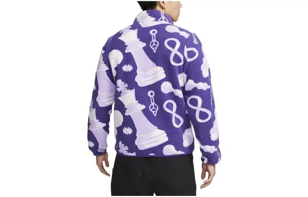 Nike Lebron Fleece Jacket With Chess Piece Print
