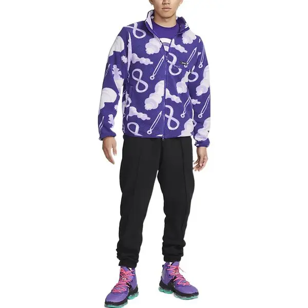 Nike Lebron Fleece Jacket With Chess Piece Print
