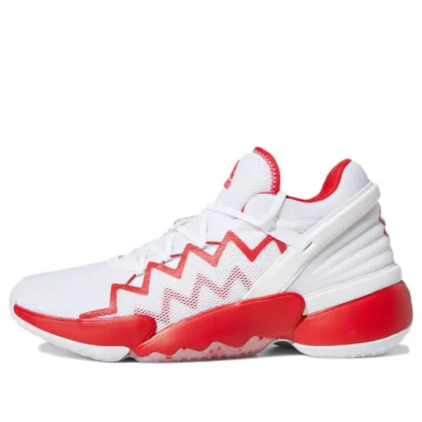 Adidas D.o.n. Issue #2 High Top Sneakers - White/red