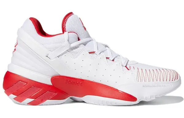 Adidas D.o.n. Issue #2 High Top Sneakers - White/red