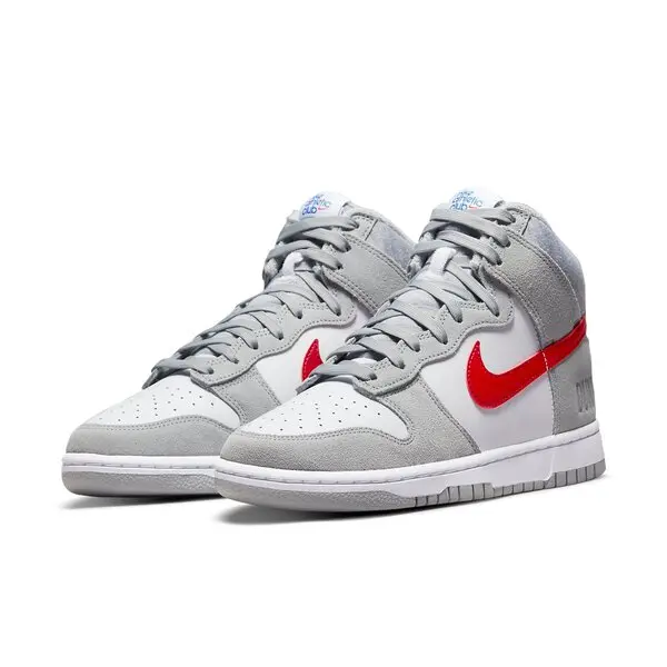 Nike Dunk High Se Athletic Club - Grey/red