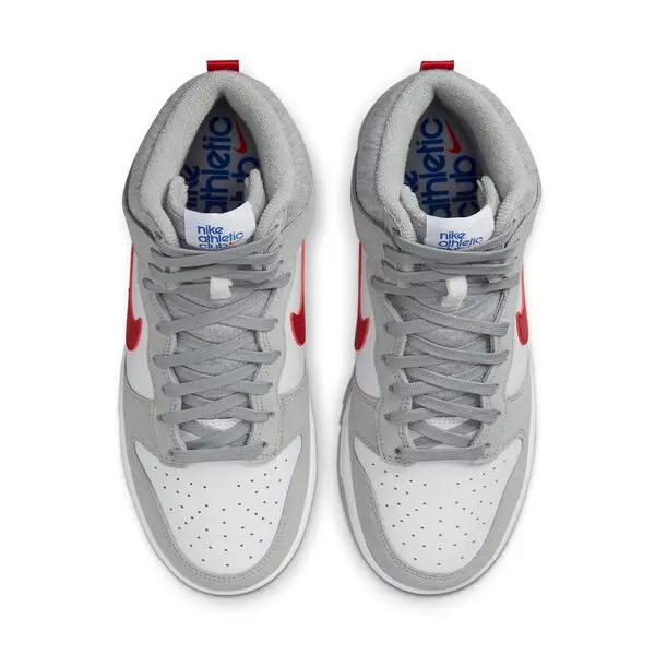Nike Dunk High Se Athletic Club - Grey/red