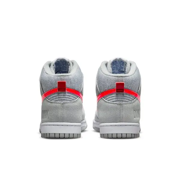 Nike Dunk High Se Athletic Club - Grey/red