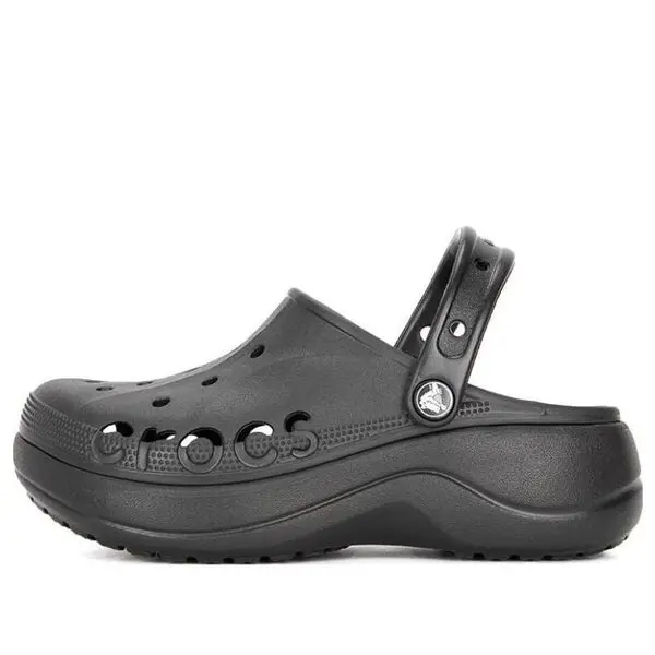 CROCS Baya Platform Clogs - Black