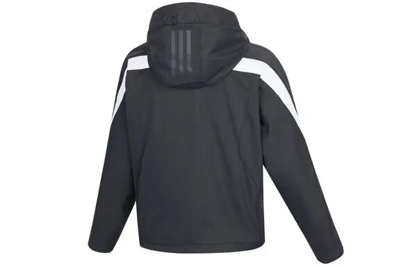 Adidas Zip-up Hooded Track Jacket With Sporty Stripes