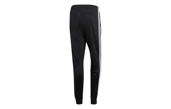 Adidas Essentials 3-stripes Tapered Tricot Pants - Black