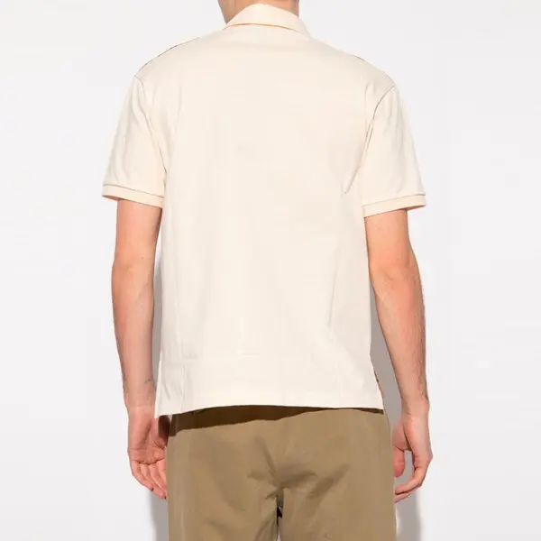 Gucci Jumbo Gg Cotton Silk Jacquard Polo 'beige Ebony