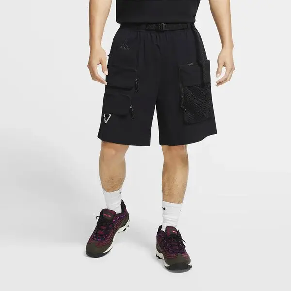Nike Multiple Pockets Cargo Casual Sports Shorts - Black