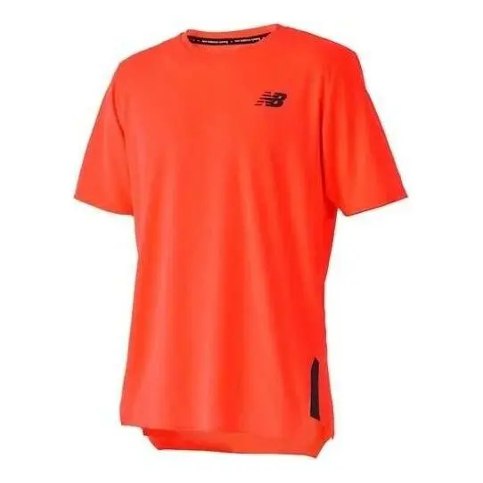 NEW BALANCE Q Speed Jacquard Short Sleeve T-shirt Asia Sizing - Orange