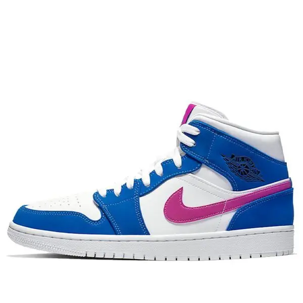 JORDAN 1 Mid Sneakers - Hyper Royal/hyper Violet-white