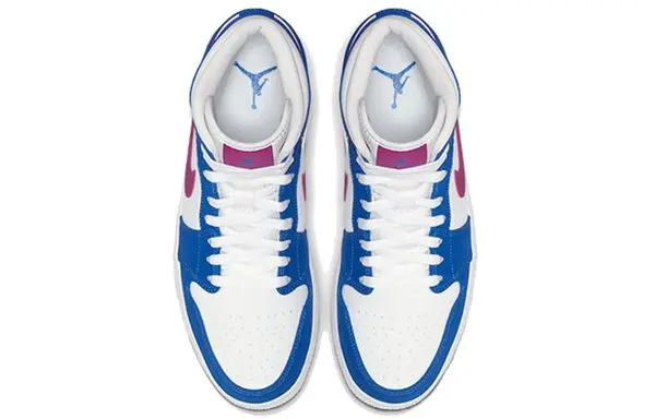 JORDAN 1 Mid Sneakers - Hyper Royal/hyper Violet-white