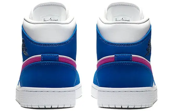 JORDAN 1 Mid Sneakers - Hyper Royal/hyper Violet-white
