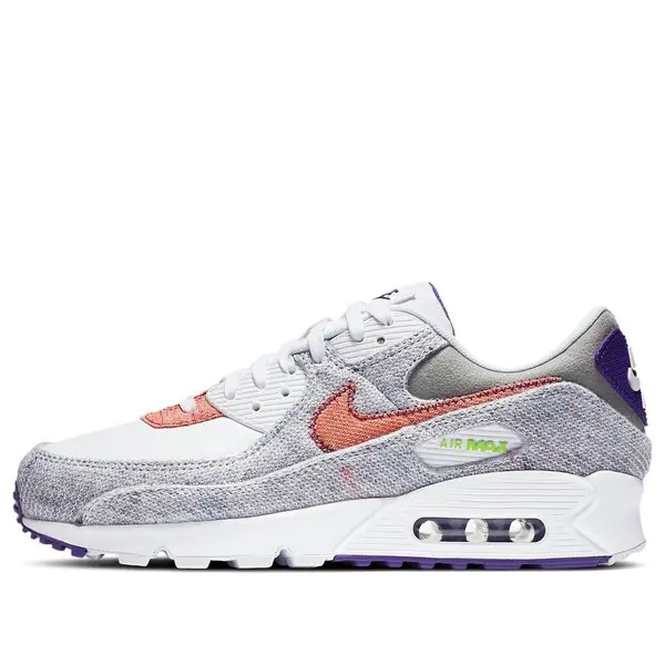 Nike Max 90 Recycled Jerseys Pack Sneakers - Graywhitepurple