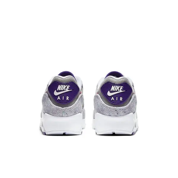 Nike Max 90 Recycled Jerseys Pack Sneakers - Graywhitepurple