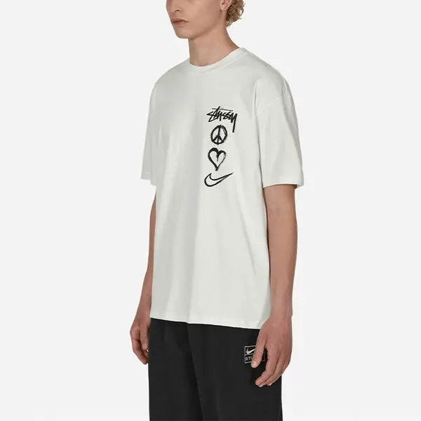 Nike X Stussy Peace Love Swoosh T-shirt 'white