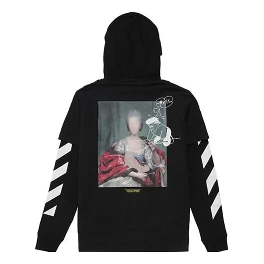 Off-White Diag Mariana Layered Hoodie - Black