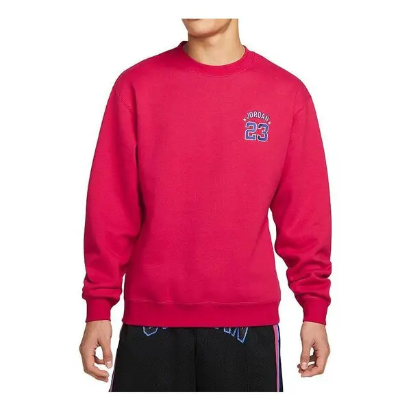 JORDAN Embroidered Logo Pullover - Red/multi-color