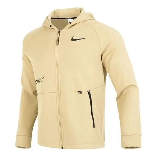 Nike Pro Therma-fit Jacket 'light Yellow - Default Colorway