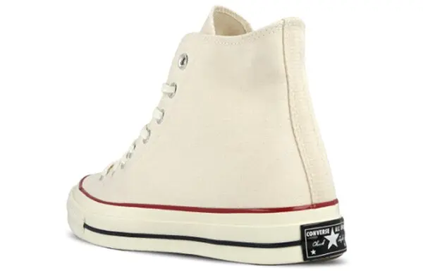 CONVERSE Chuck 70 Hi Parchment Lace Up Sneakers - Parchment/garnet