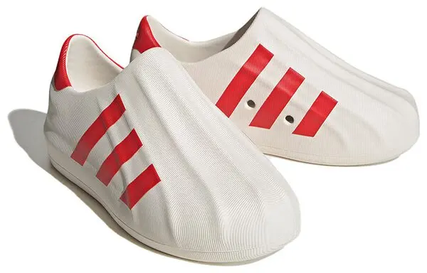 Adidas Originals Adifom Superstar Shoes - Cloud White/red