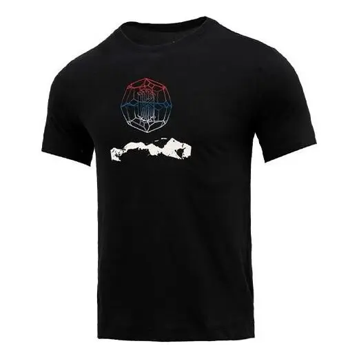 Nike Ss22 Logo Printing Sports Round Neck Short Sleeve Black - Default Color