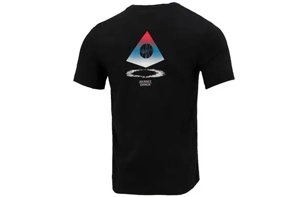 Nike Ss22 Logo Printing Sports Round Neck Short Sleeve Black - Default Color