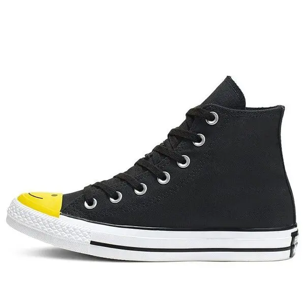 CONVERSE Chuck Taylor All Star High Top "smiley Face - Black