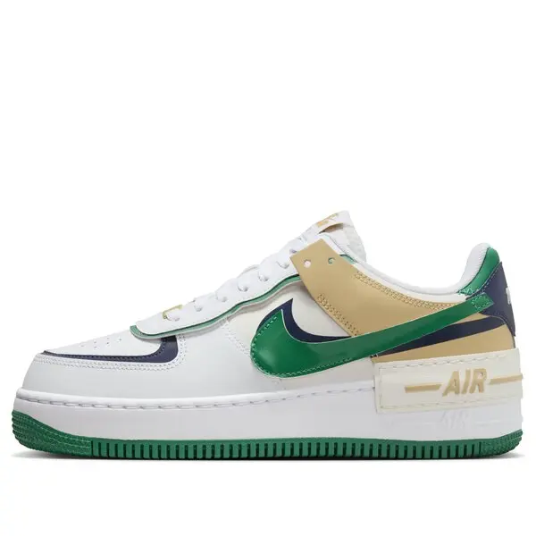 Nike Force 1 Shadow Sneakers - White/malachite/sesame
