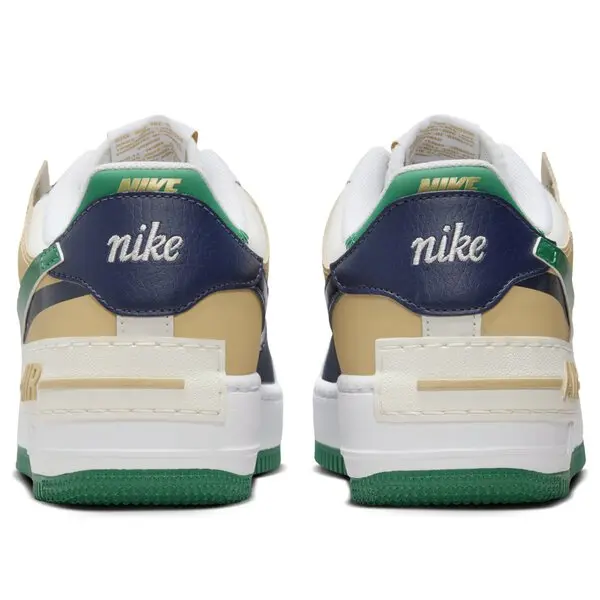 Nike Force 1 Shadow Sneakers - White/malachite/sesame