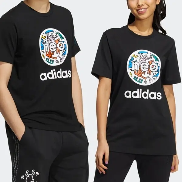 Adidas Neo X Keith Haring Logo Graphic T-shirt