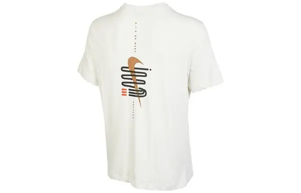 Nike Graphic Round Neck Sports T-shirt 'phantom White Grey