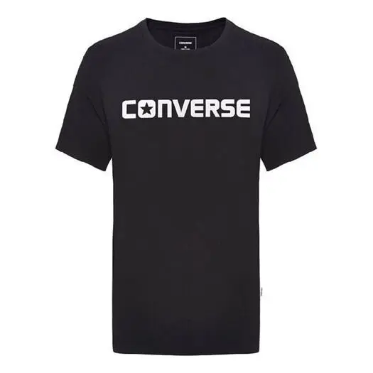 CONVERSE Pure Cotton Alphabet Short Sleeve - Black