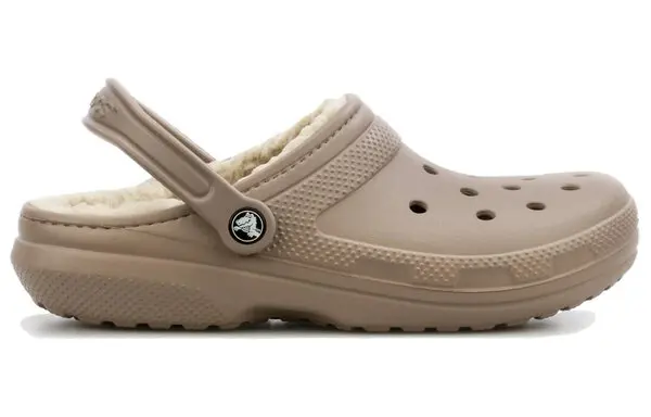 CROCS Classic Lined Clogs - Tan/brown