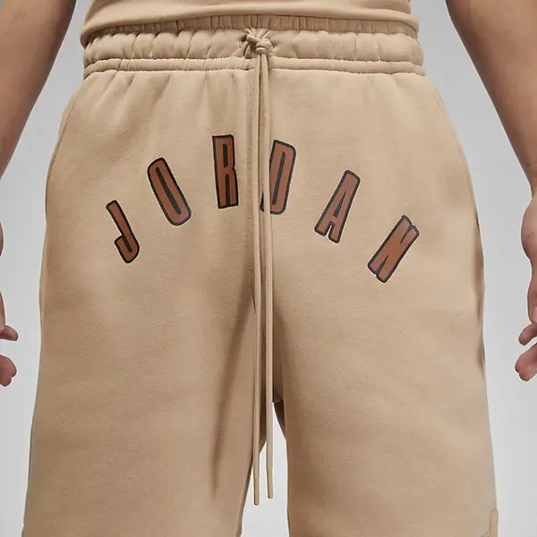 JORDAN Air Flight Mvp Fleece Shorts In Hemp