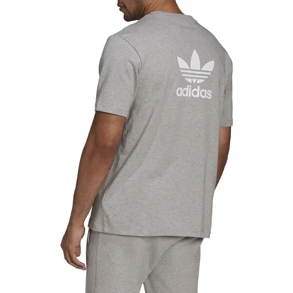 Adidas Adicolor Classics Back And Front Trefoil Boxy Tee - Grey