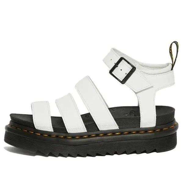 Dr. Martens Blaire Leather Strappy Sandals - White