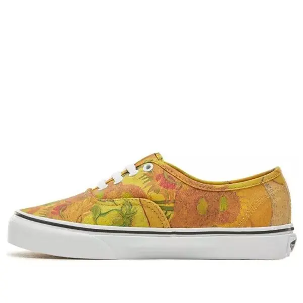 VANS X Vincent Van Gogh Authentic "sunflowers" Low Top Sneakers - Yellow