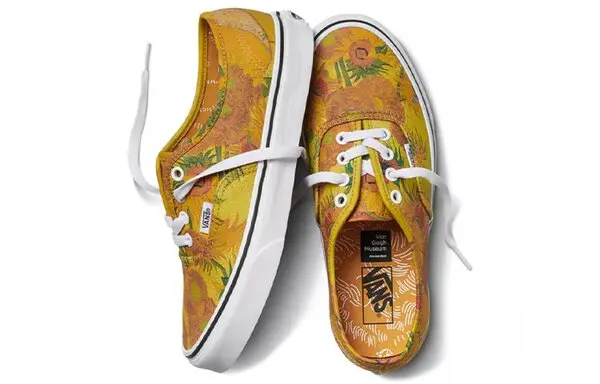 VANS X Vincent Van Gogh Authentic "sunflowers" Low Top Sneakers