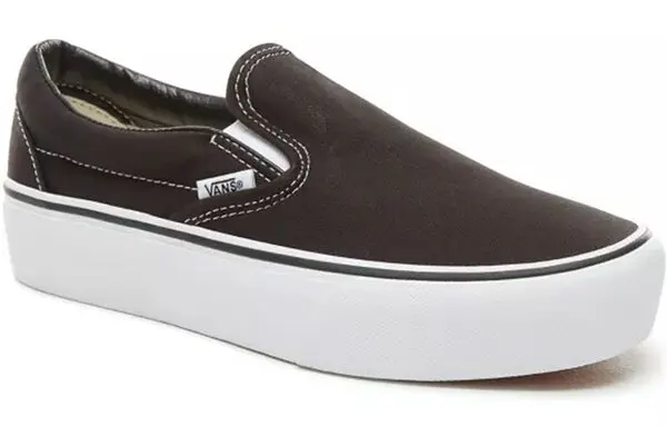 VANS Classic Slip-on Platform Sneakers - Black