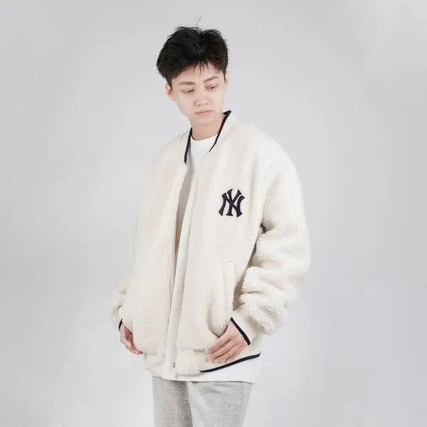 MLB New York Yankees Lambs Wool Bomber Jacket