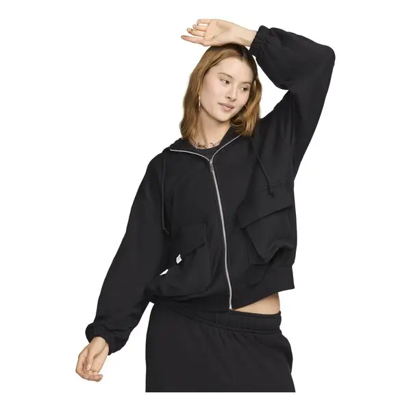 Nike Oversized French Terry Hoodie - Black/anthracite