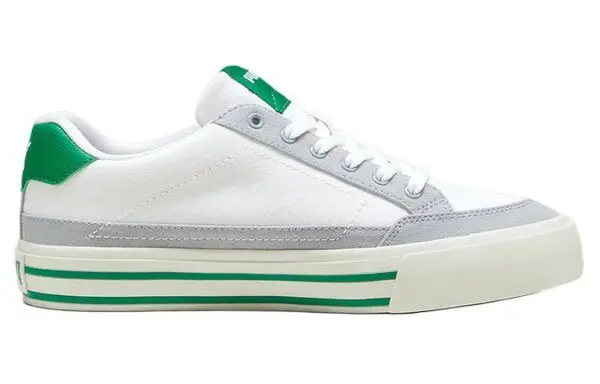 PUMA Court Classic Vulc Sneakers - White/green