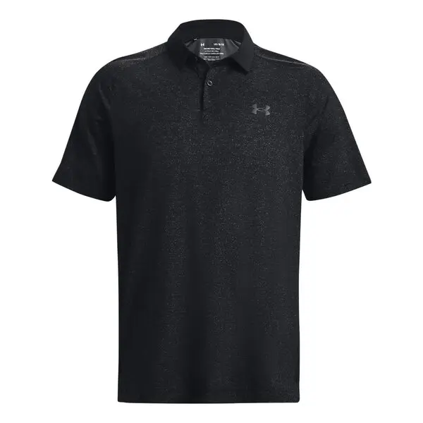 Under Armour Iso-chill Heather Polo Shirt - Black