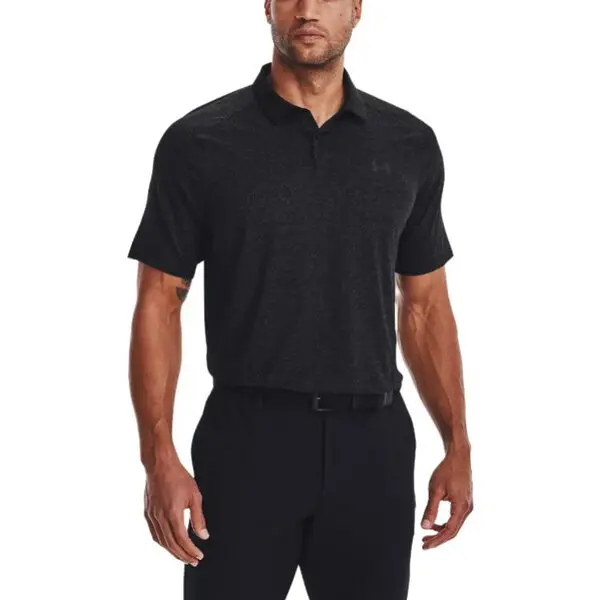 Under Armour Iso-chill Heather Polo Shirt - Black