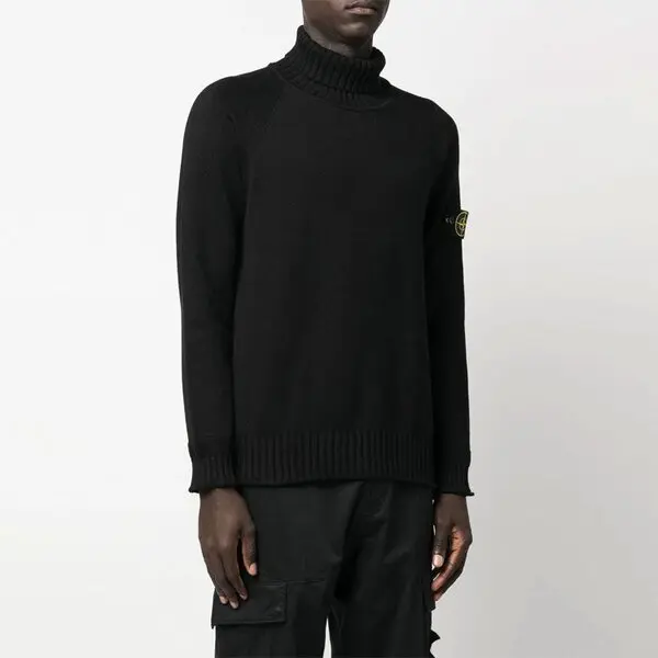 Stone Island Ribbed Turtleneck Sweater