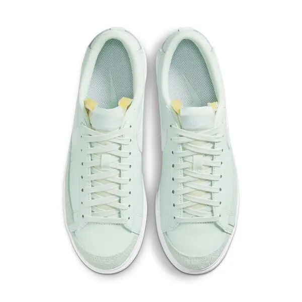 Nike Blazer Low Platform Sneakers - Green/green/orange