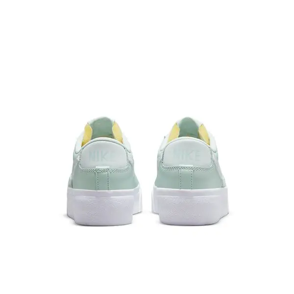 Nike Blazer Low Platform Sneakers - Green/green/orange