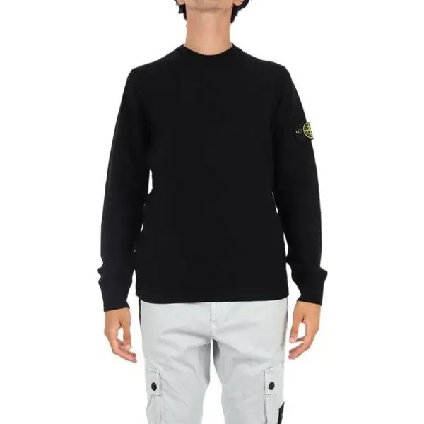 Stone Island Crewneck Pullover - Black