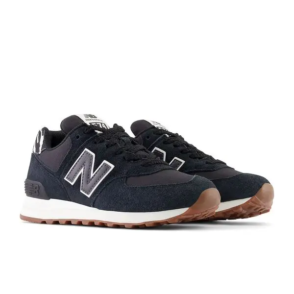 NEW BALANCE 574 Zebra Sneakers - Black/white/phantom